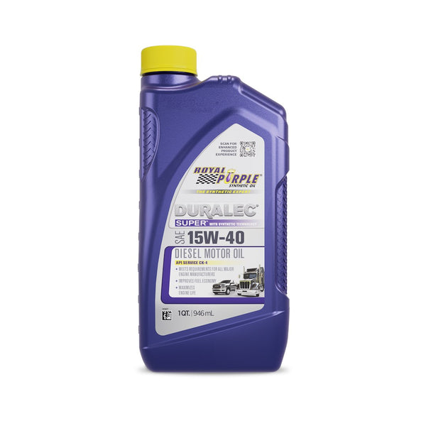 Royal Purple Duralec Super Synthetic Motor Oil 15W-40 (MPN: 01154 ...
