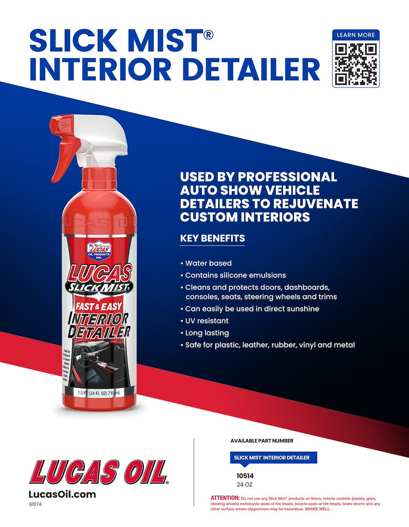 Lucas Oil Slick Mist Interior Cleaner (MPN: 10514) – Sprinter Parts Depot