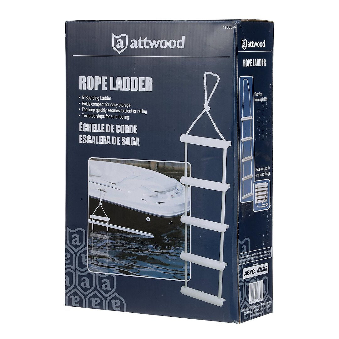 Attwood Marine 5-Step Boarding Rope Ladder (MPN: 11865-4) – Sprinter ...