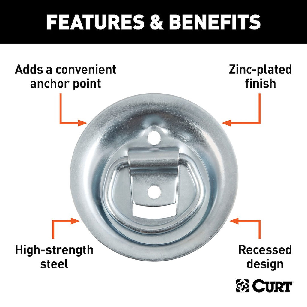 Curt Recessed Tie Down Anchor (MPN: 83710) – Sprinter Parts Depot