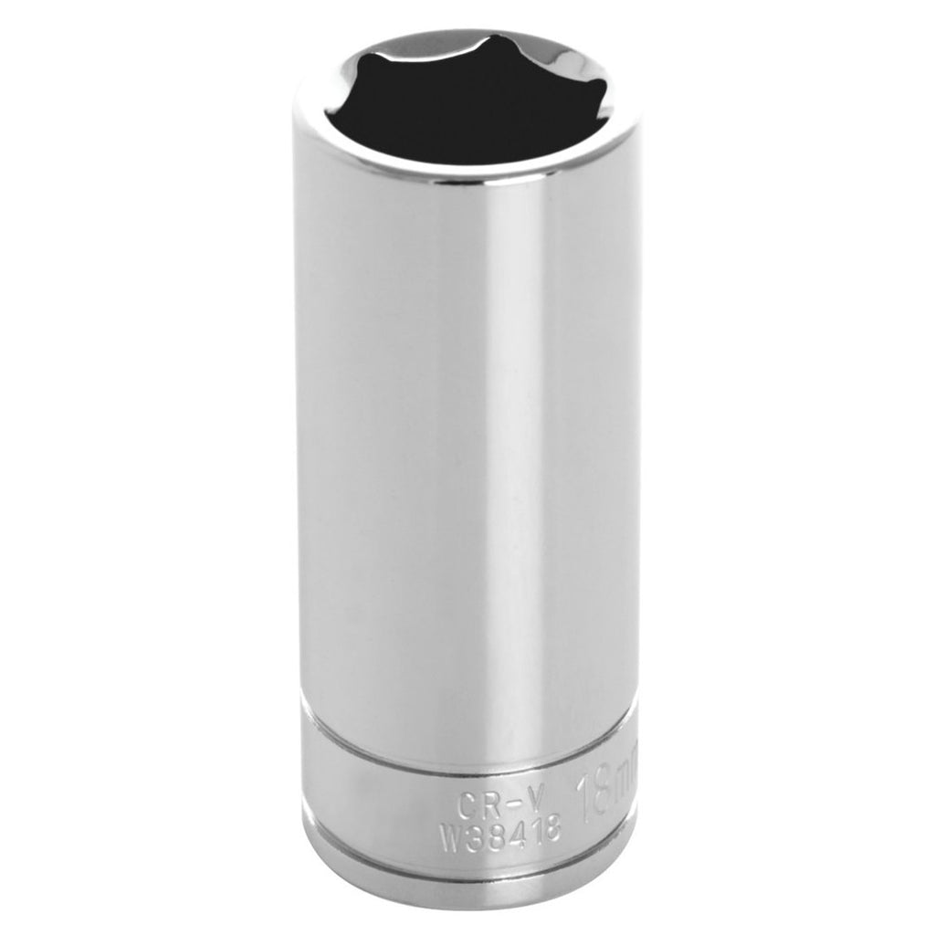 Performance Tool 3/8 Inch Drive 18 Millimeter Deep Socket (MPN: W38418 ...