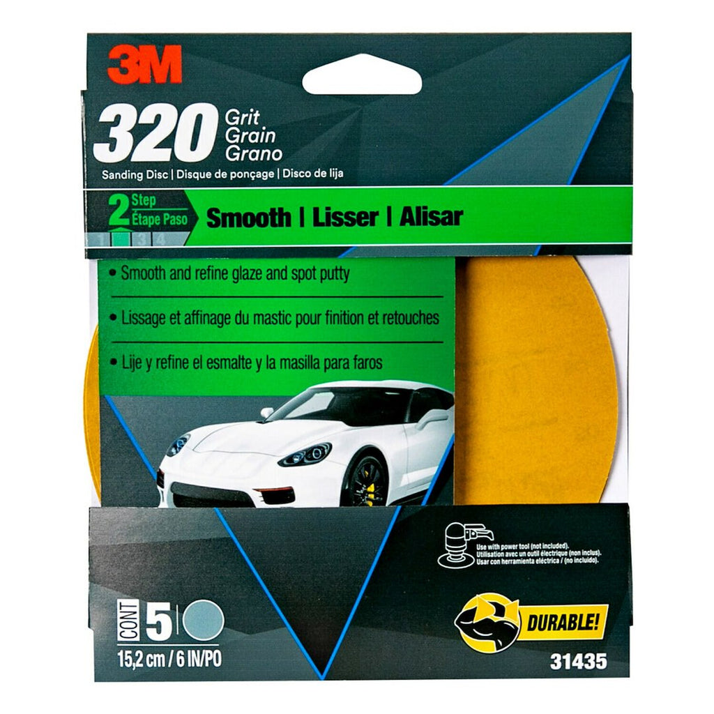 3M Sanding Disc P320 Grit 6 Inch Diameter (MPN: 31435) – Sprinter Parts ...