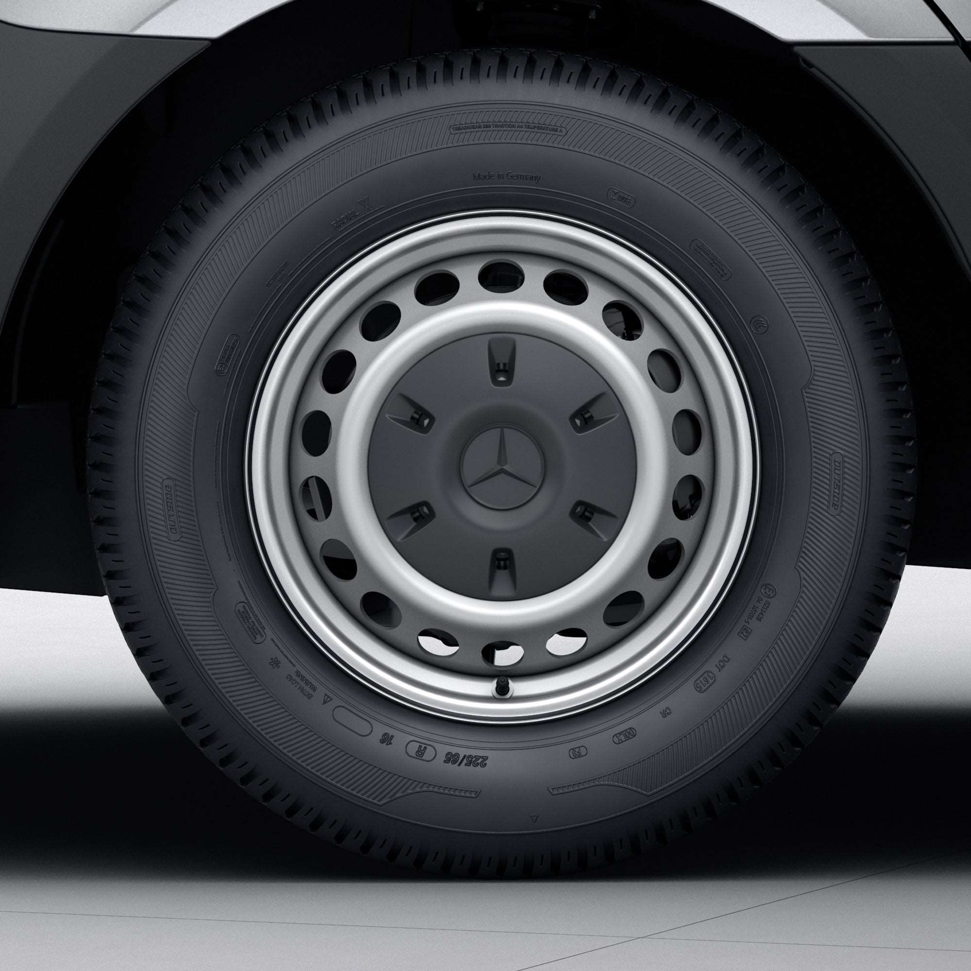OEM Mercedes Steel Wheels for Your Sprinter | Black/Silver – Sprinter ...
