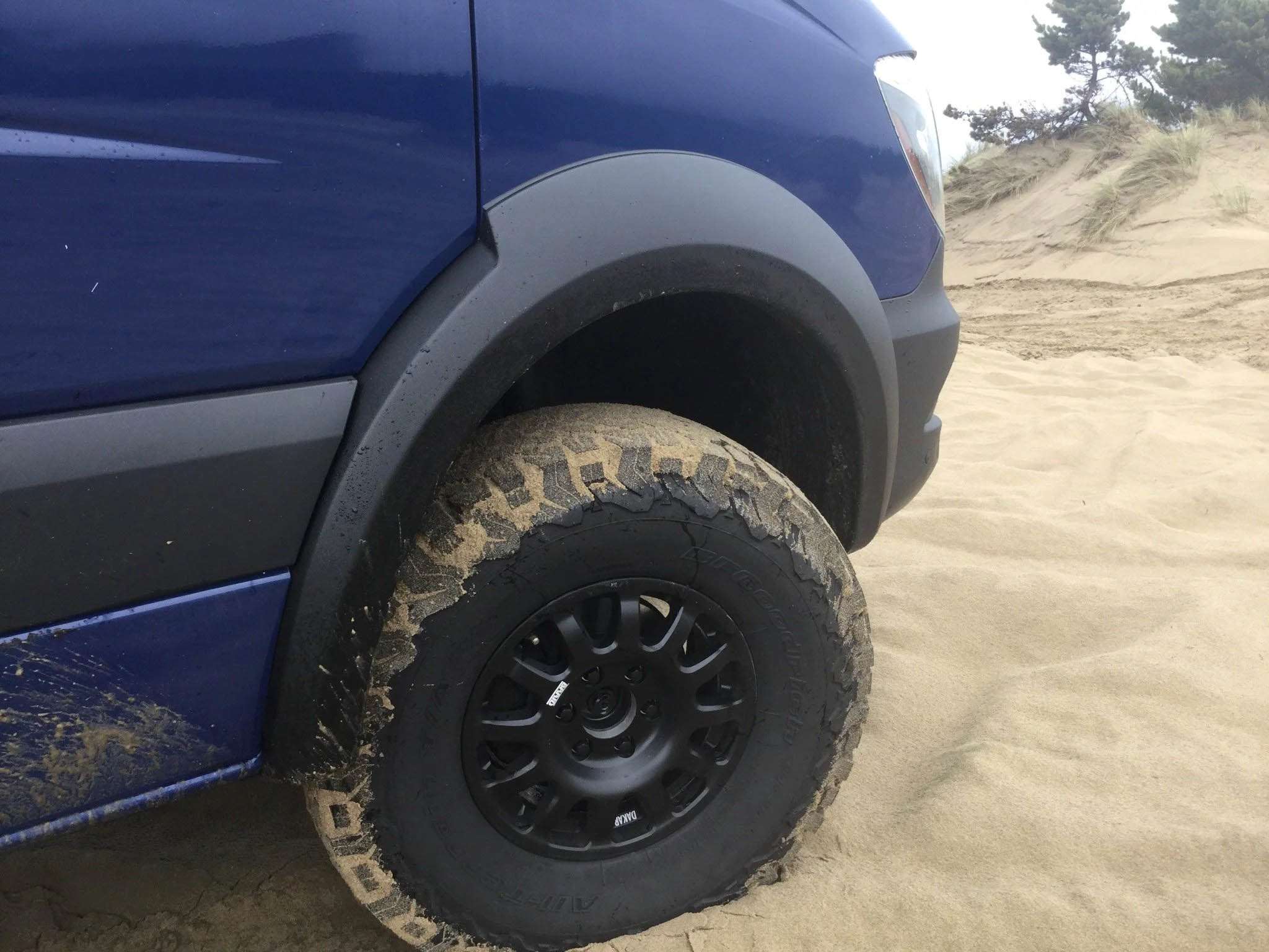 Oversized Fender Flares for 4x4 Sprinters | BIGGER Off-Road Tires ...