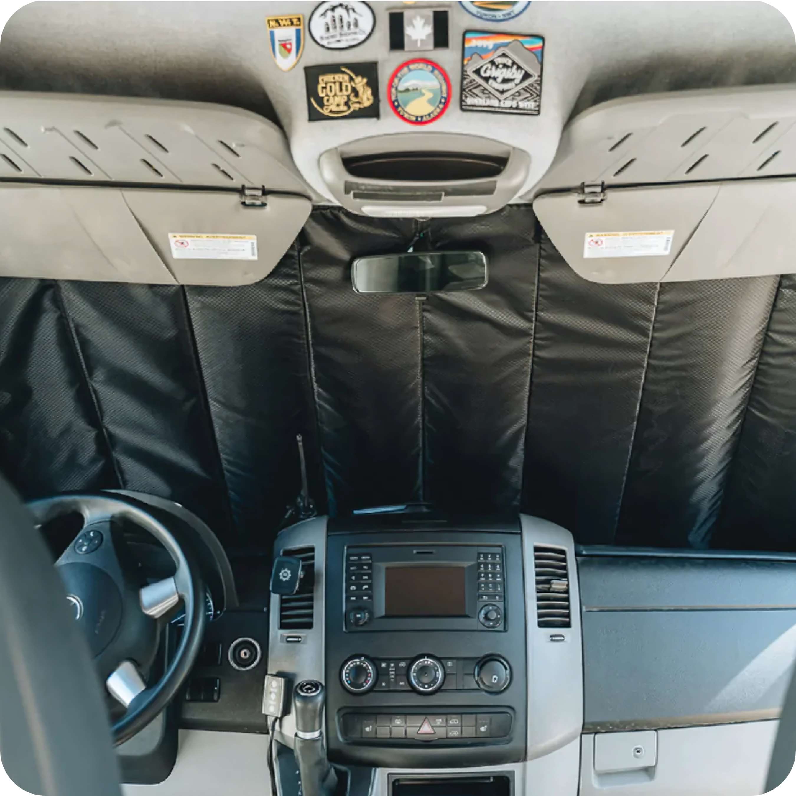 Front Cab Window Cover Set for Sprinter 2007-Current – Sprinter Parts Depot