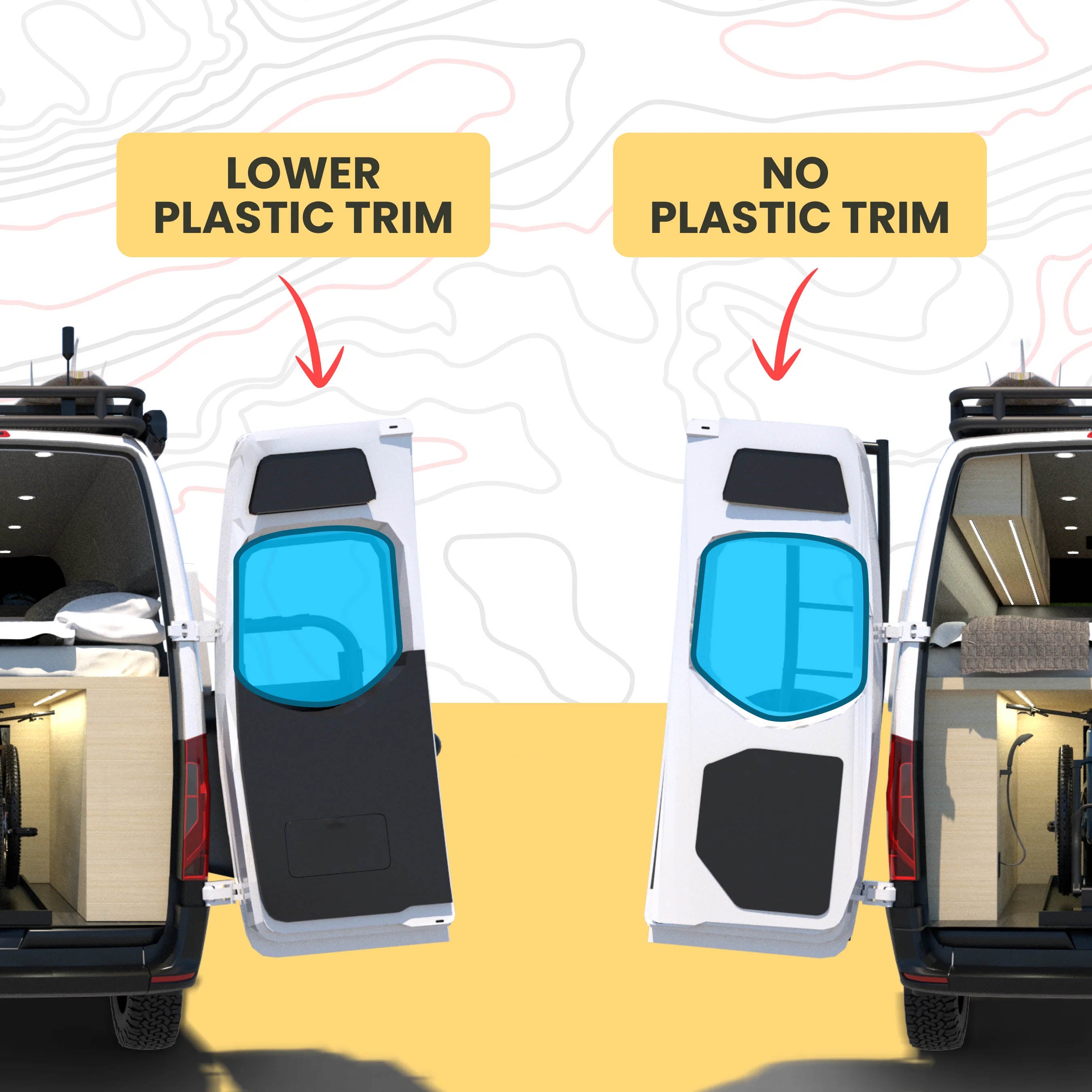 Rear Window Cover Set for Sprinter 2007-2024 – Sprinter Parts Depot